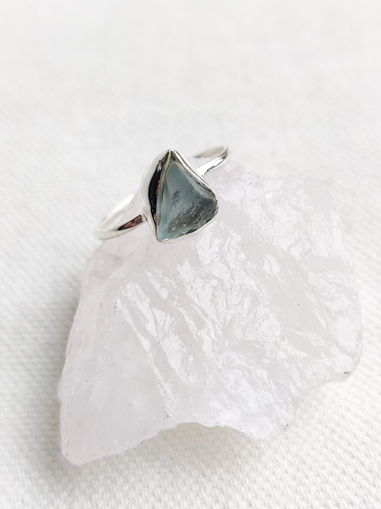Small Rough Crystal Sterling Silver Rings | The Third Eye | New Zealand ...