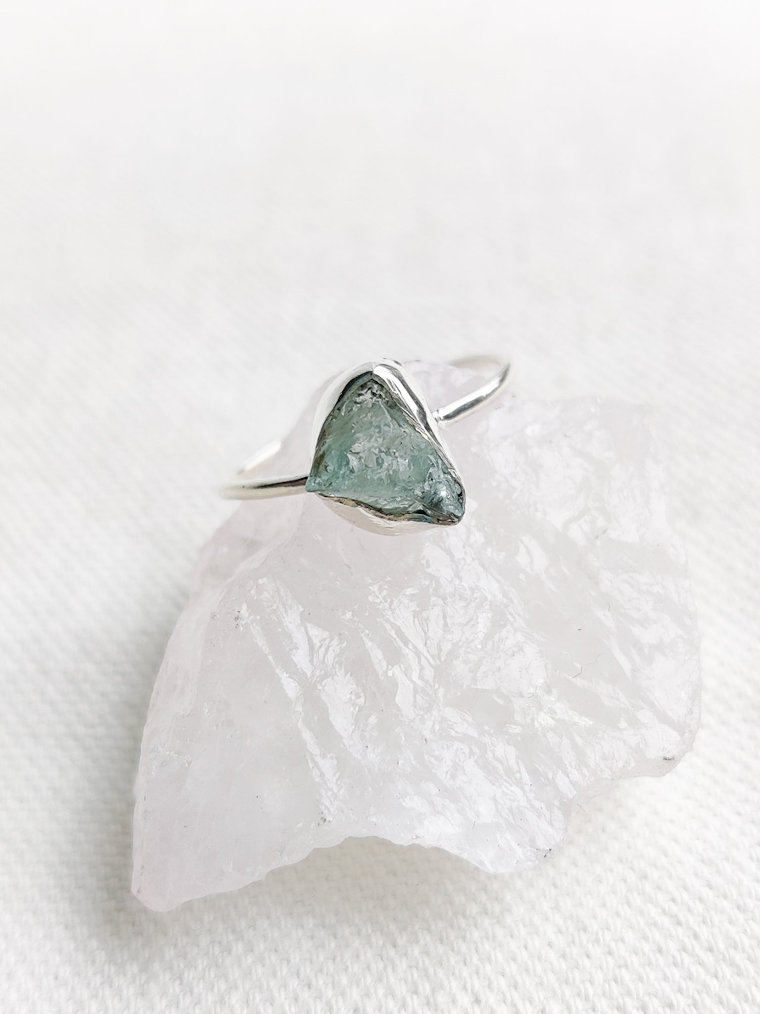 Small Rough Crystal Sterling Silver Rings | The Third Eye | New Zealand ...