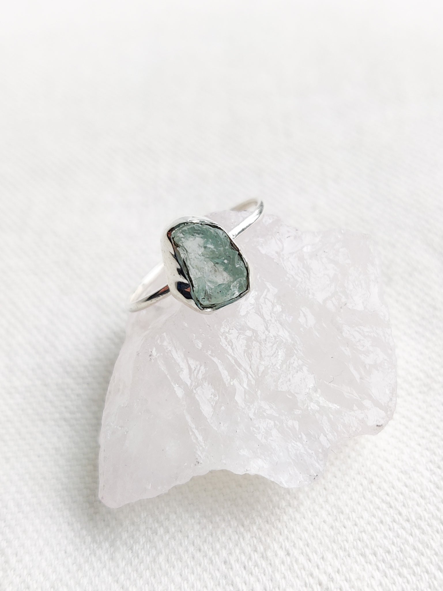 Small Rough Crystal Sterling Silver Rings | The Third Eye | New Zealand ...