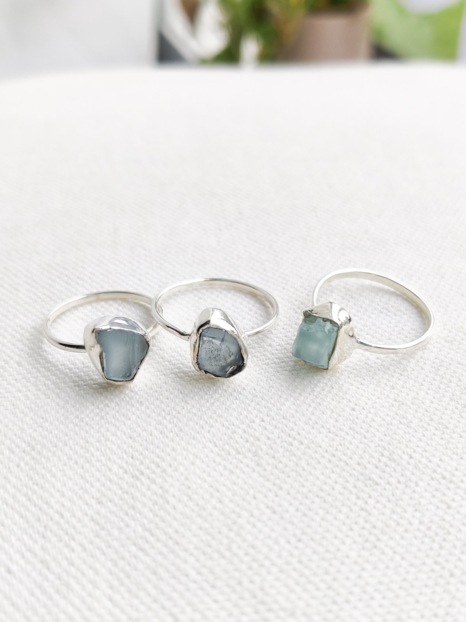 Small Rough Crystal Sterling Silver Rings | The Third Eye | New Zealand ...