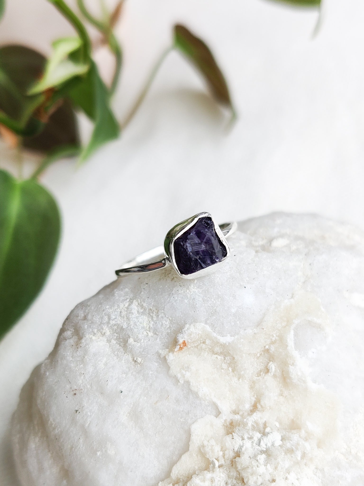 Small Rough Crystal Sterling Silver Rings | The Third Eye | New Zealand ...