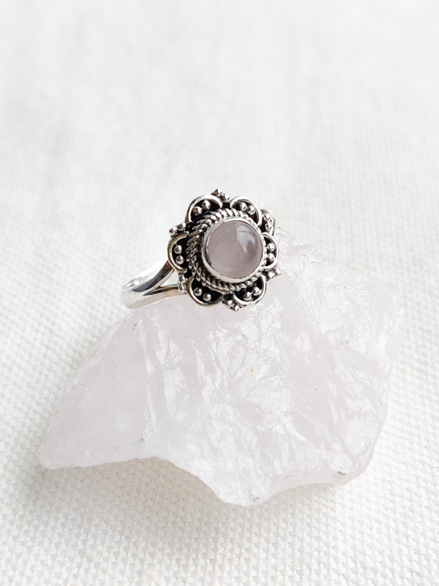 Sterling Silver Floral Gemstone Rings | The Third Eye | New Zealand ...
