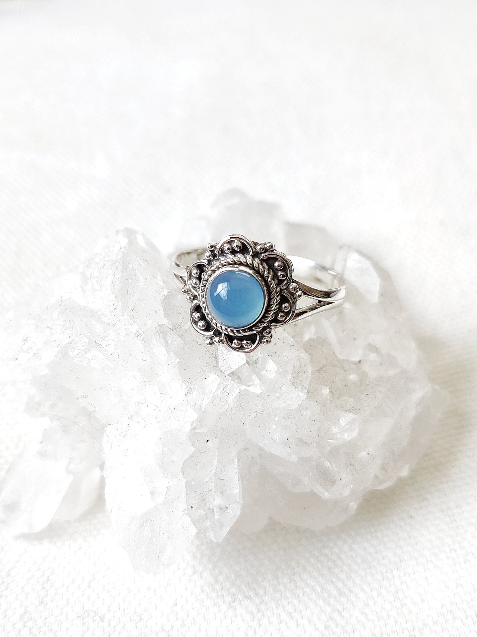 Sterling Silver Floral Gemstone Rings | The Third Eye | New Zealand ...