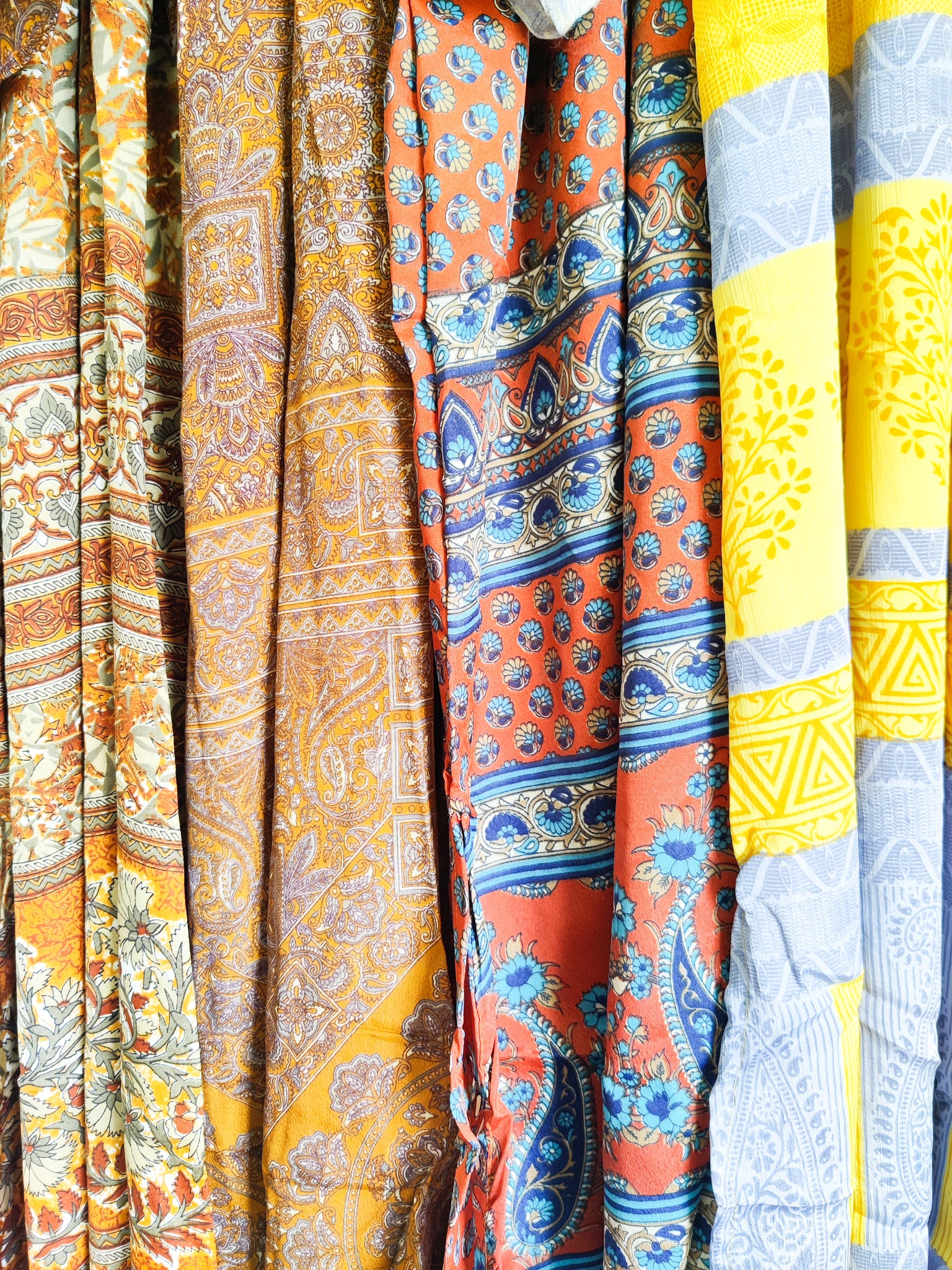Recycled Silk Sari Long Jes Haseena Dress – TheThirdEyeNZ
