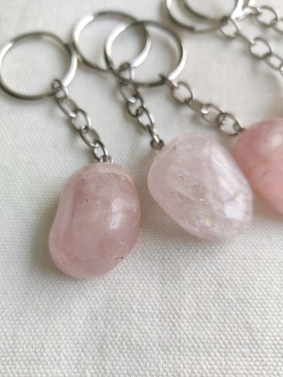 Rose Quartz Keychain – TheThirdEyeNZ