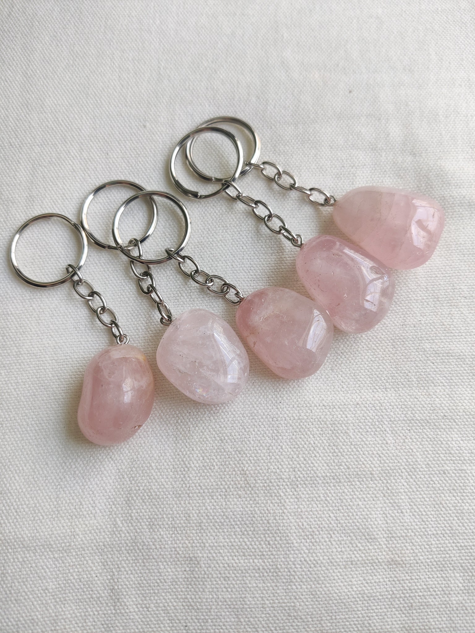 Rose Quartz Keychain – TheThirdEyeNZ