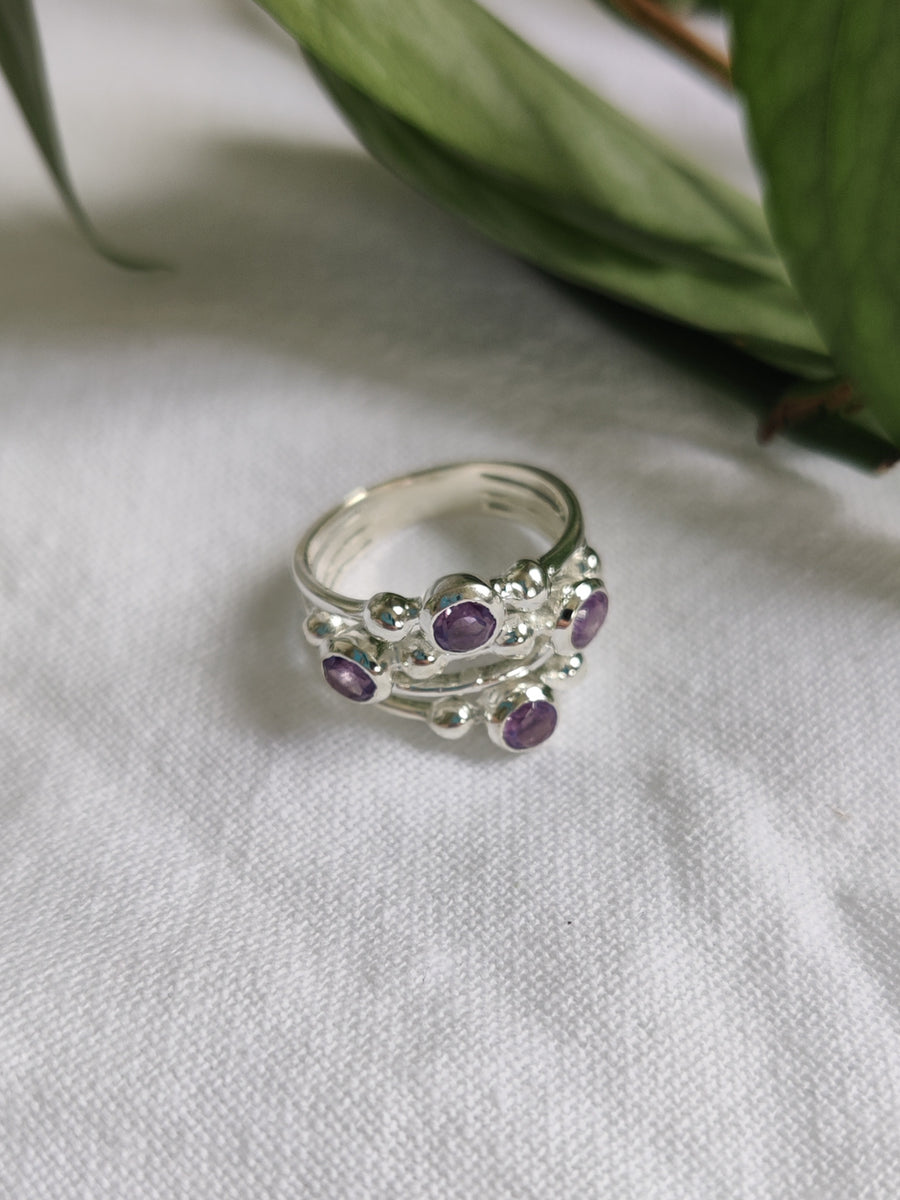 Silver Multiple Stone Ring – TheThirdEyeNZ