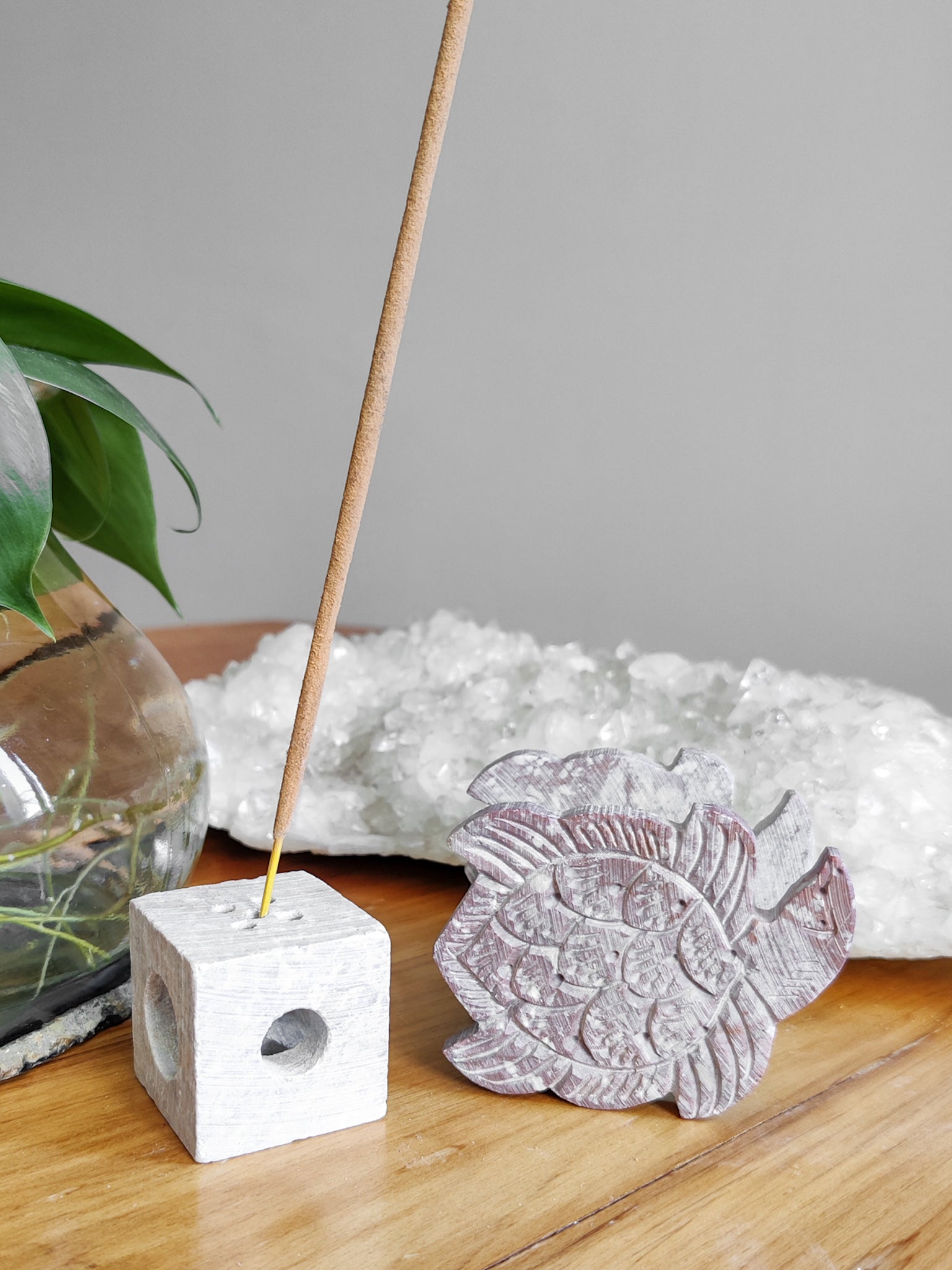 Patterned Stone Cube Incense Holder – TheThirdEyeNZ
