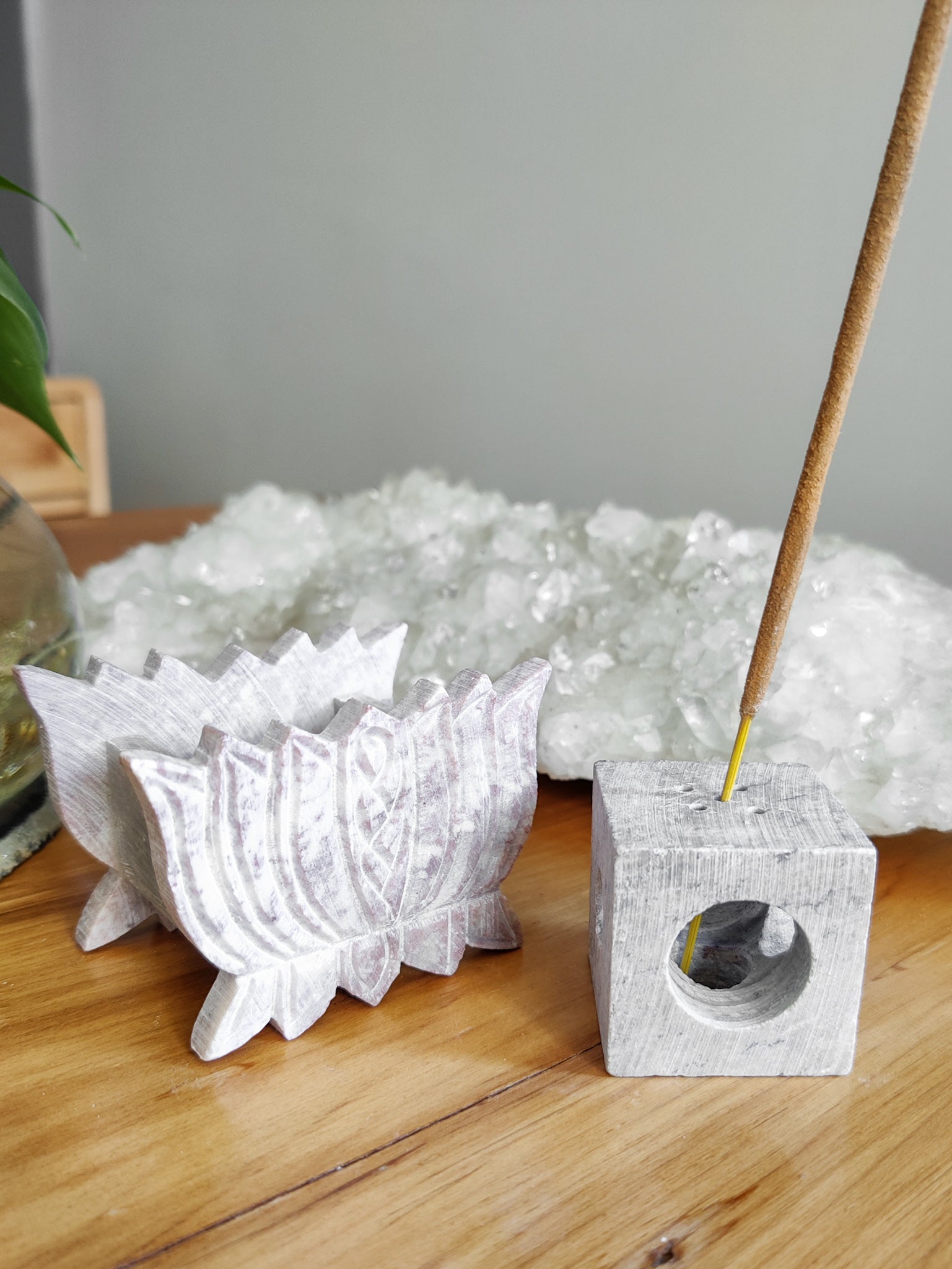 Patterned Stone Cube Incense Holder – TheThirdEyeNZ